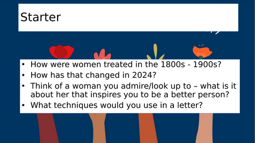 International Women's Day Letter Writing Lesson | Teaching Resources