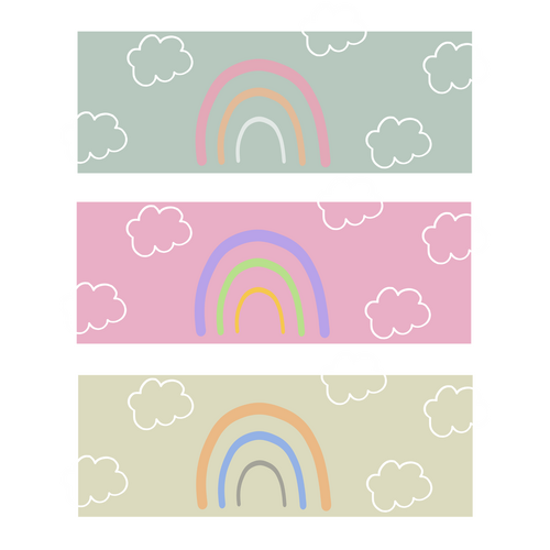 Printable Free Rainbow Student Name Labels, Cubbies Labels, Book Bin ...