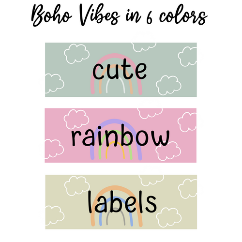 Printable Free Rainbow Student Name Labels, Cubbies Labels, Book Bin ...