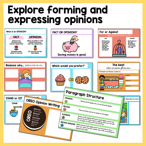 Persuasive Writing Lesson Slides | Opinion Writing Unit Plan and ...