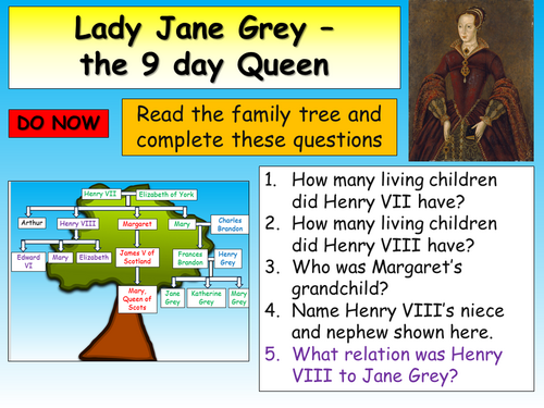 Lady Jane Grey : The Tudors | Teaching Resources