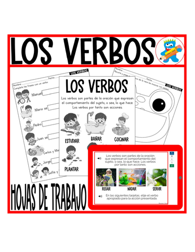 Verbs In Spanish Grammar Gramatica Los Verbos Printables & Digital ...