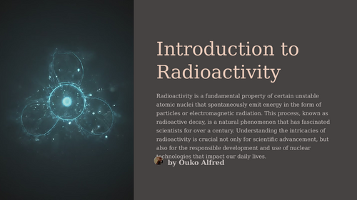 Understanding Radioactivity - A Comprehensive IGCSE Guide | Teaching Resources