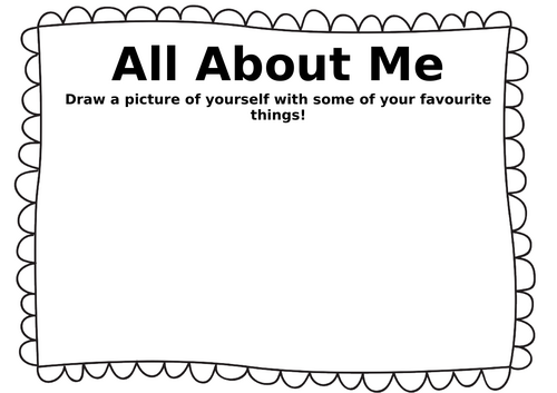 All About Me Template | Teaching Resources