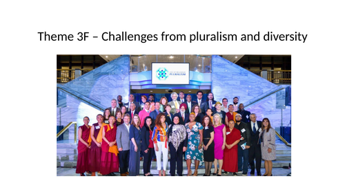 RS A Level Christianity EDUQAS Theme 3F: Challenges From Pluralism ...