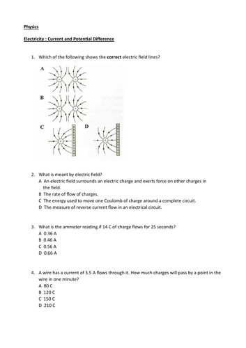 NEW Electricity Worksheets Bundle (4 NEW Worksheets 90+ Questions ...