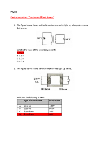 NEW Electromagnetism Worksheets Bundle (3 NEW Worksheets 90+ Questions ...