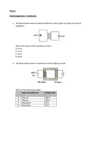 NEW Electromagnetism Worksheets Bundle (3 NEW Worksheets 90+ Questions ...