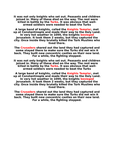 The First Crusade | Teaching Resources