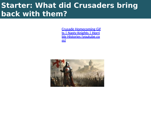 Religion in Middle Ages and Crusades KS3 | Teaching Resources