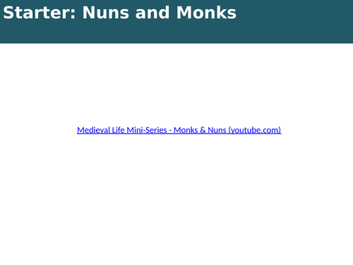 Religion in Middle Ages and Crusades KS3 | Teaching Resources