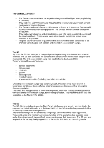Nazi Germany KS3 | Teaching Resources