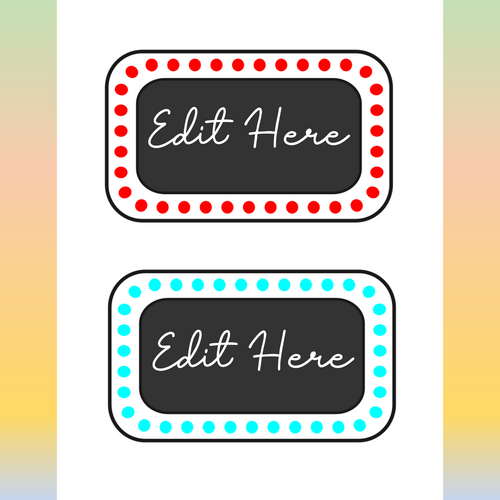 Free Editable Classroom Labels, Students Names Tags, Editable Labels ...