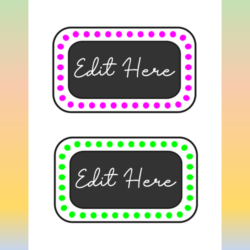Free Editable Classroom Labels, Students Names Tags, Editable Labels ...