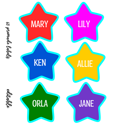 Free Editable Classroom Labels, Students Names Tags, Editable Labels ...