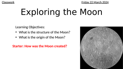 Astronomy GCSE Chapter 11 - Exploring The Solar System | Teaching Resources