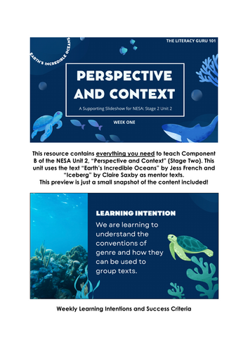 HUGE Supporting Slideshow - Stage 2 Unit 2 NESA Unit - Earth's ...