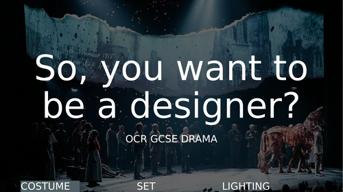 Costume Designer Workbook (GCSE Drama) | Teaching Resources