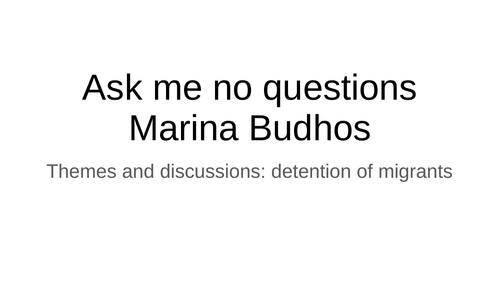 Ask Me No Questions Lesson 1: Introduction | Teaching Resources