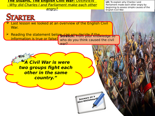 English Civil War Why did Charles I and Parliament make each other ...