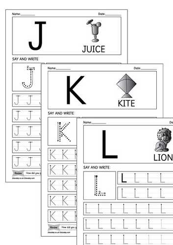 Uppercase Handwriting Practice Sheets Alphabet Tracing Worksheets A-Z ...