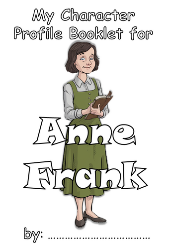 NEW Anne Frank (Diary) World War II 2 Describe the Character A4 Booklet ...