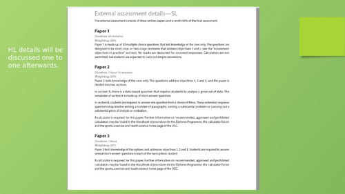 IBDP Sport, exercise and health science entire course lesson plans and ...