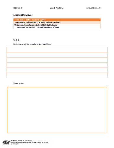 IBDP Sport, exercise and health science entire course lesson plans and ...