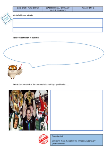 AQA A-Level PE Leadership | Teaching Resources AQA A-Level PE Leadership | Teaching Resources