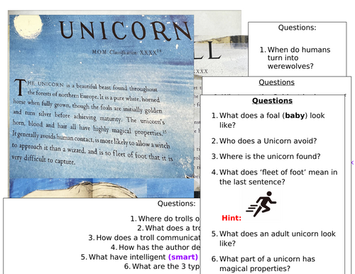 Fantastic Beasts and Where to Find Them Reading/Writing Resources and ...