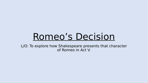 KS3 Romeo and Juliet Powerpoints | Teaching Resources