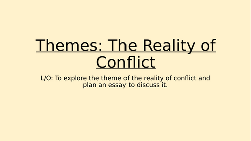 Power and Conflict Poetry AQA | Teaching Resources