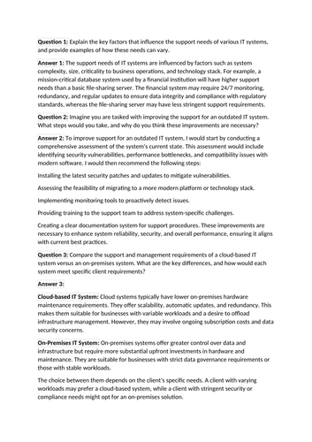 T Level Technical Qualification in Digital Support Services: Route core ...