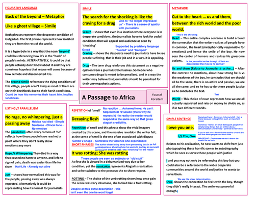 Edexcel IGCSE English Language - A Passage to Africa - Revision ...