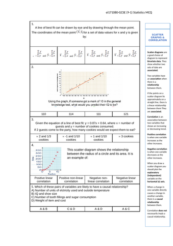 Linear Nonlinear Correlation And Regression Teaching Resources