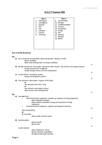 Cancer | Teaching Resources