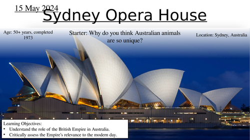 KS3 Sydney Opera House - The History of the World in 11 buildings ...