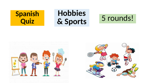 Spanish Hobbies and Sports Quiz | Teaching Resources