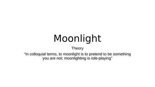 Moonlight film Barry Jenkins Eduqas | Teaching Resources