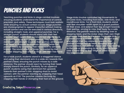 Teaching Stage Combat - Drama Resource | Teaching Resources