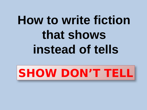 Show Don't Tell Narrative Writing | Teaching Resources