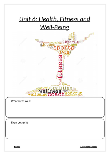 Unit 6 Health & Well-Being: Booklets & Assessments | Teaching Resources