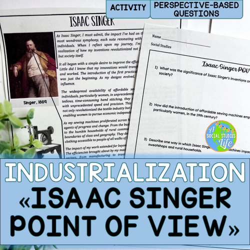 Isaac Singer Point of View | Teaching Resources