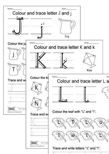 Printable A to Z Uppercase and Lowercase Alphabet Letters Handwriting ...