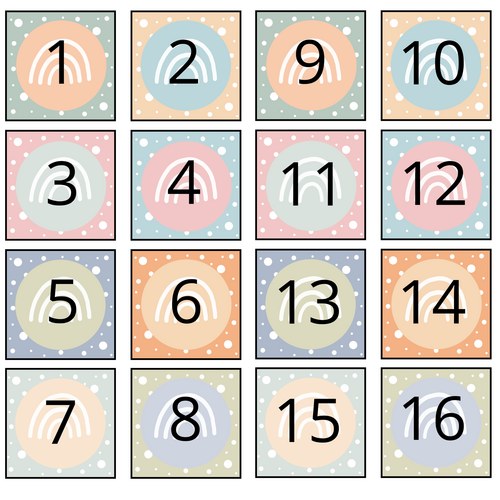 Printable Boho neutral Dotty Classroom Calendar Labels, Editable Number ...