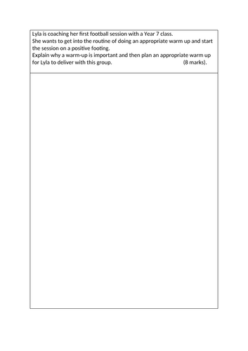 CNAT Sports Science R180 Long Answer Practice | Teaching Resources