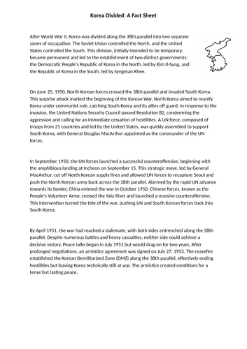 IGCSE Edexcel History World divided: superpowers Lesson 11 The Korean ...