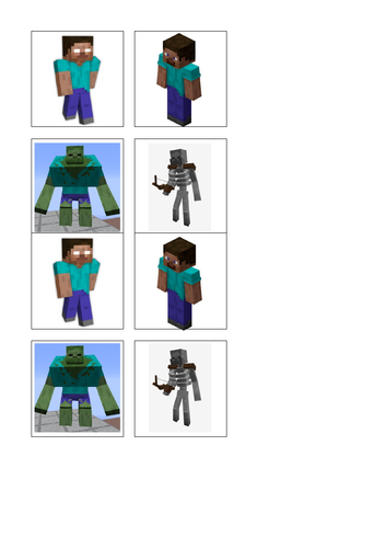 Minecraft reward chart | Teaching Resources