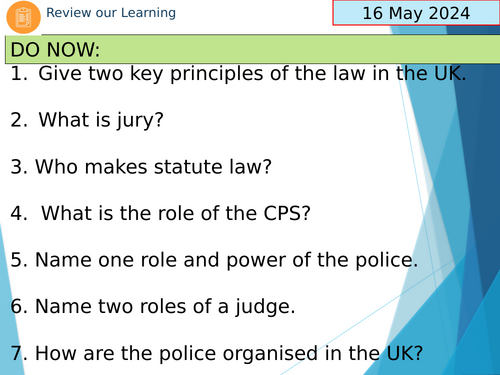 AQA citizenship, P&P revision lesson | Teaching Resources