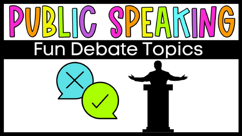 AVID Public Speaking Activity - Debate Topics and Sentence Starters ...